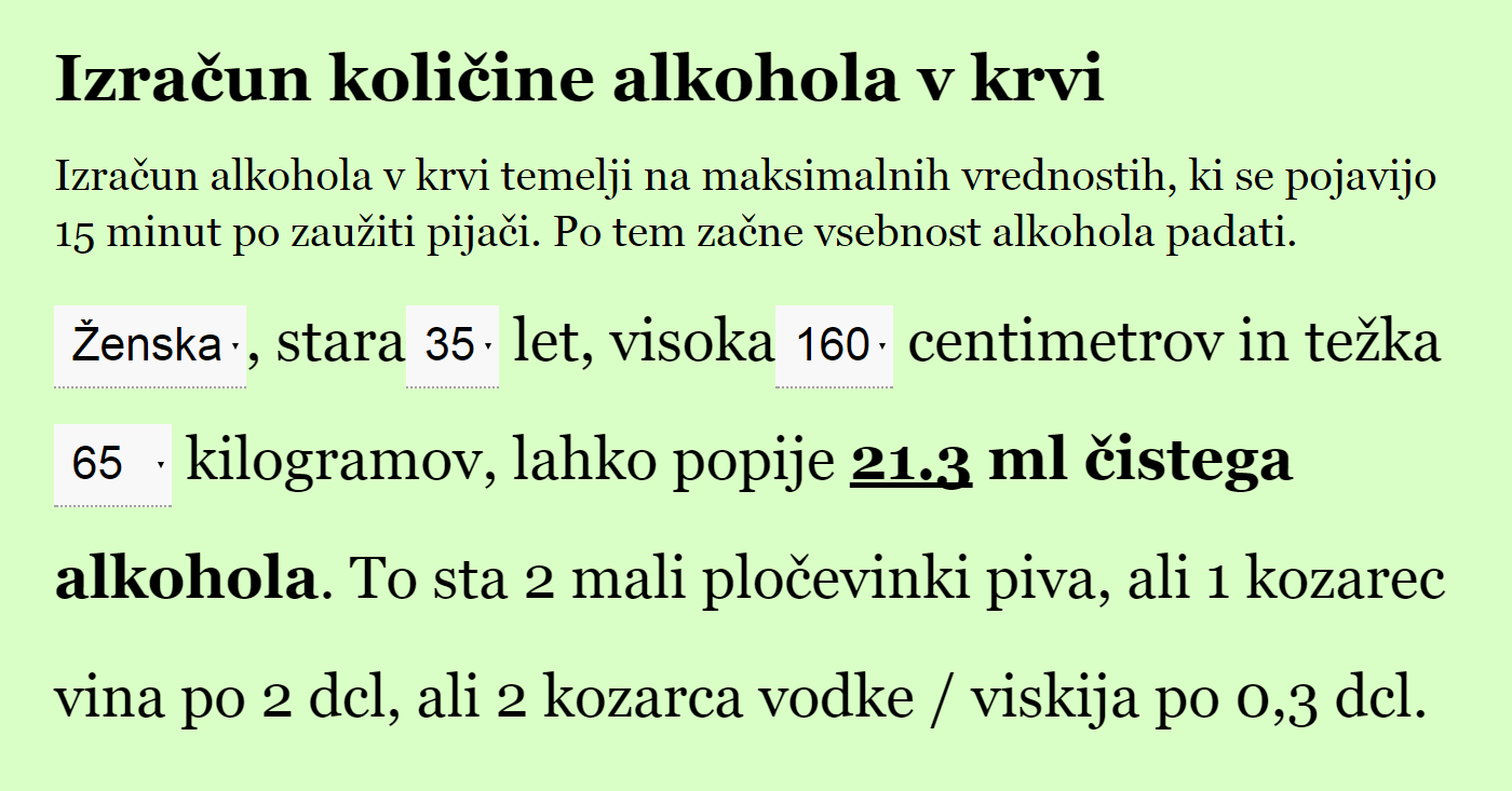 Rundum gesund: Berechnung der erlaubten Alkoholmenge